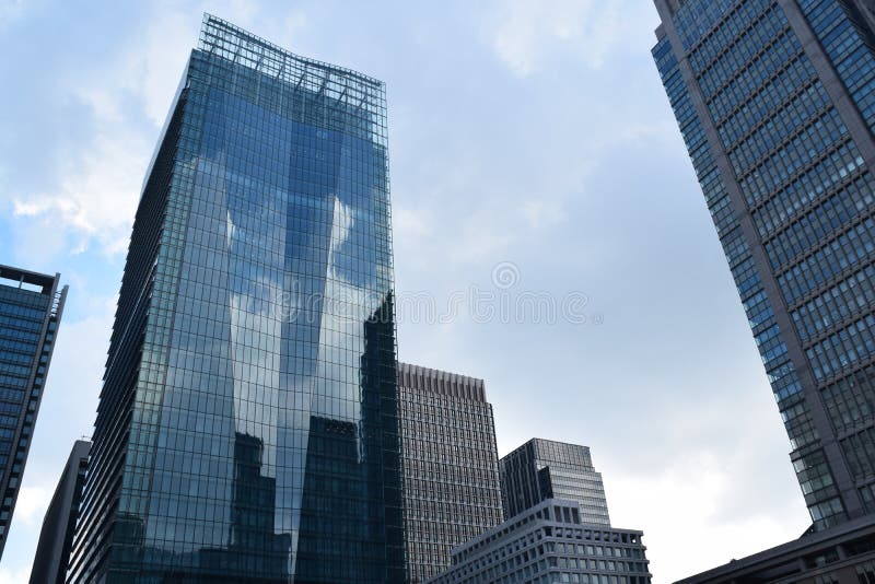 Tall Building in Front of Tokyo Station Stock Photo - Image of ...