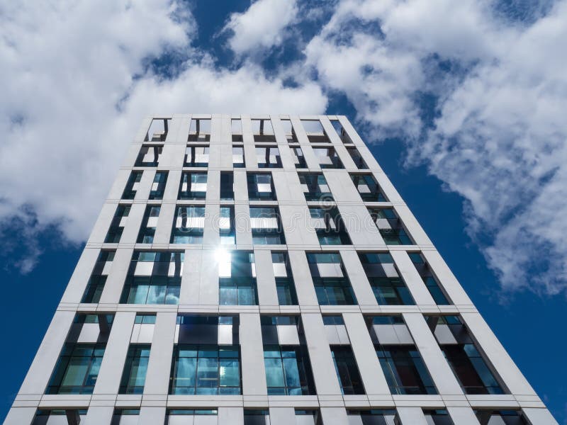 High Building. Angle from Below. Stock Photo - Image of building ...