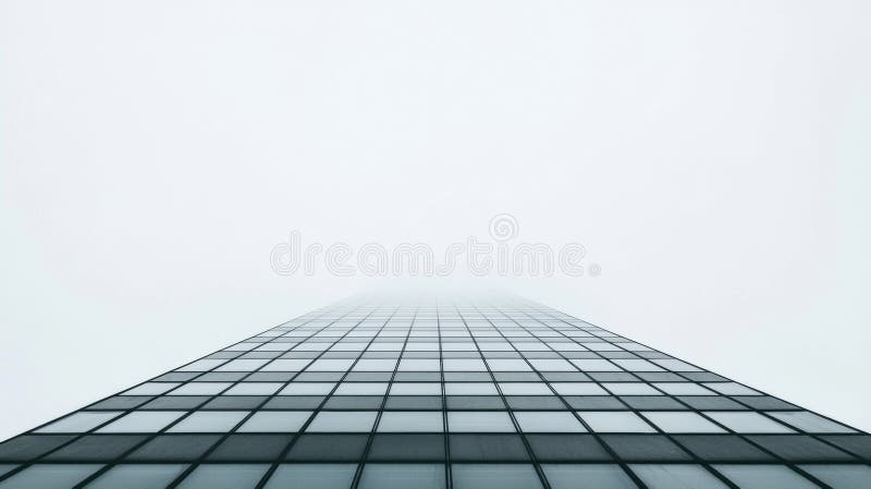 A Tall Building with a Grid Pattern of Windows. Stock Photo - Image of ...