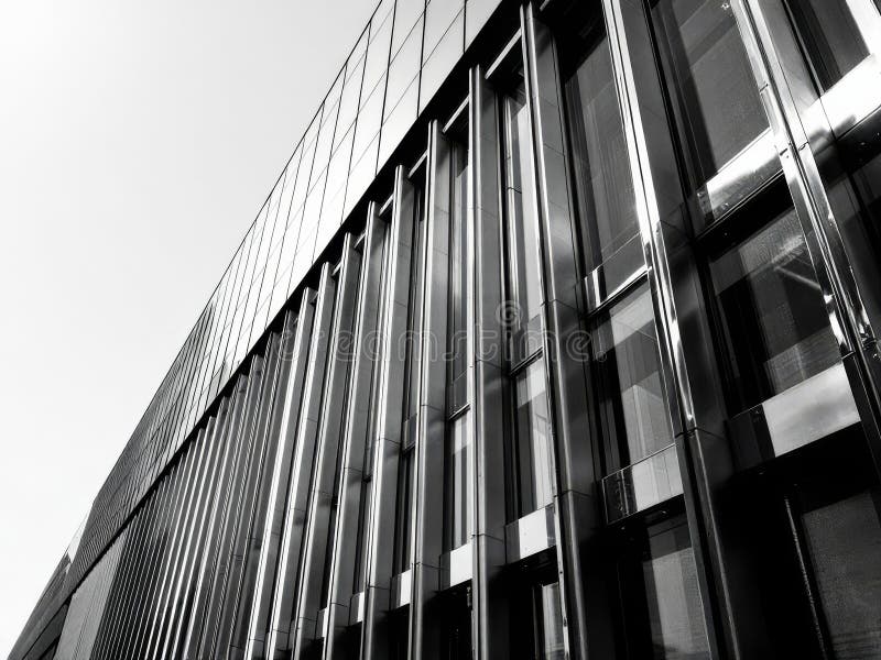 Tall Building with a Lot of Windows Stock Image - Image of white ...