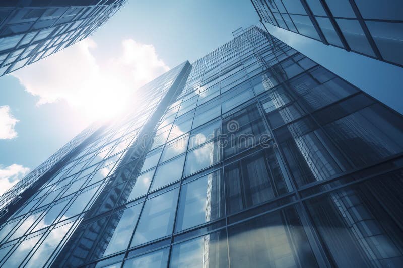 A Tall Building with Lots of Windows Next To a Sky Background with ...
