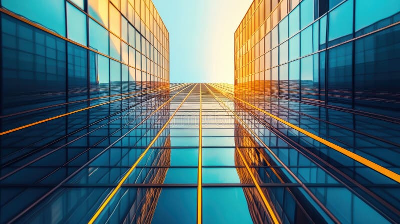 A Tall Building with Many Windows and a Sky Background Stock ...