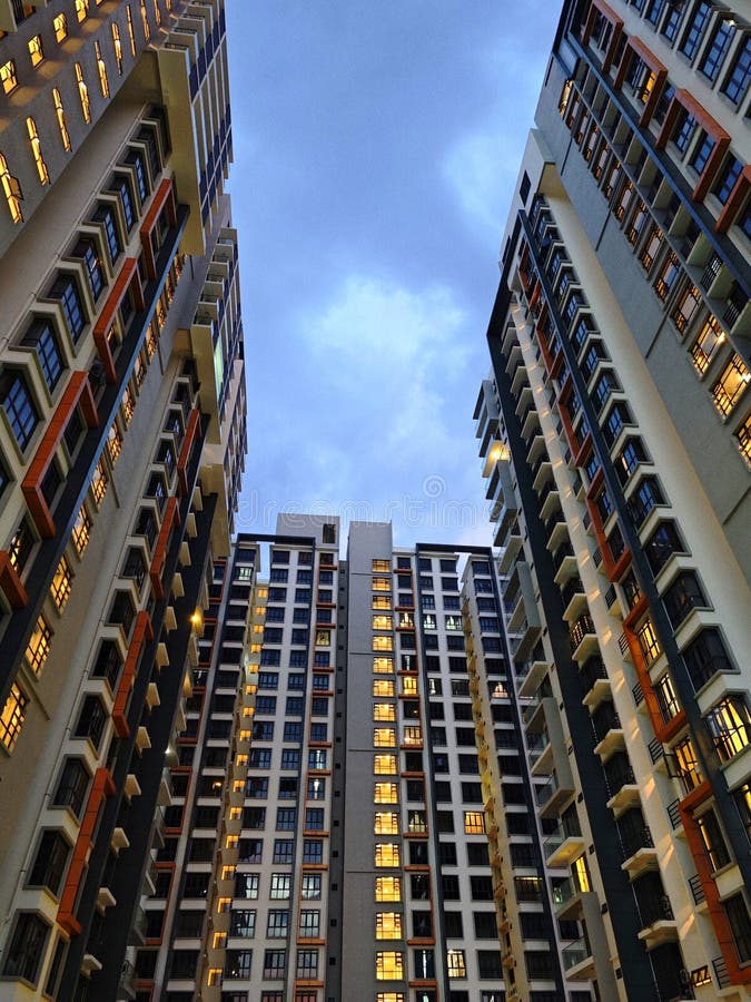 Tall Building with Modern Design and Clean Environment. Stock Photo ...