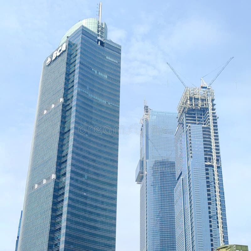 Tall Building in the Sky Jakarta Editorial Photography - Image of ...