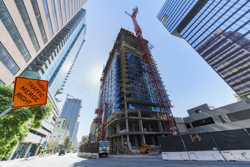 Tall Building Under Construction Editorial Image - Image of states ...