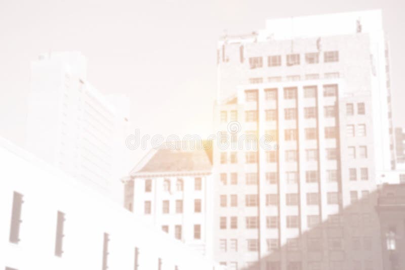 Tall Buildings with Bright Light Stock Photo - Image of composite ...