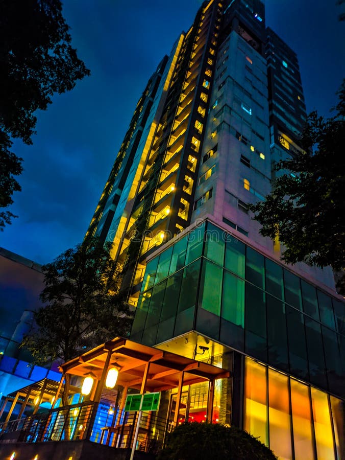 Tall Buildings Full of Colors Stock Photo - Image of colors, tall ...