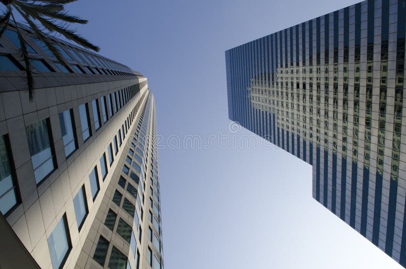 Tall Buildings - Looking Up Stock Image - Image of yuppie, buildings ...