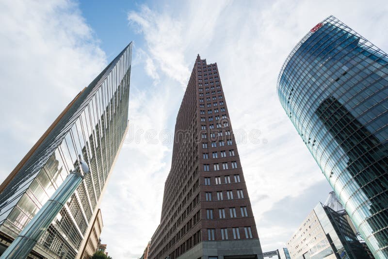 Tall Buildings at Potzdamer Platz Editorial Image - Image of wide ...