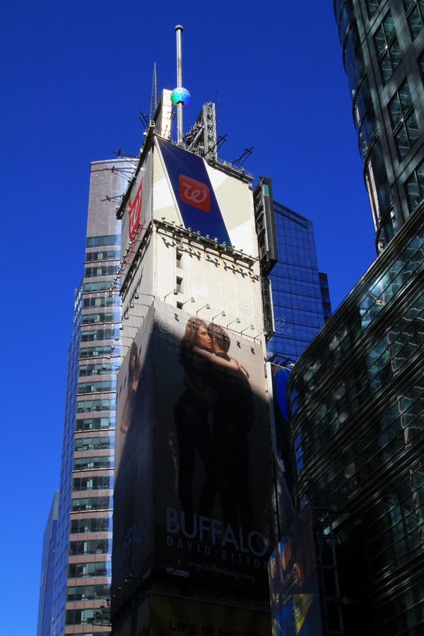 Times Square at night editorial stock photo. Image of scene - 18104998