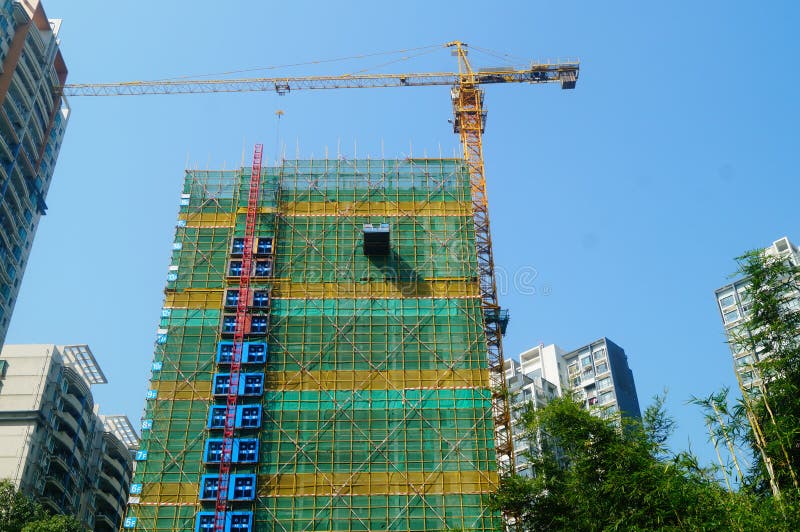 Tall Buildings are Under Construction Stock Photo - Image of ...