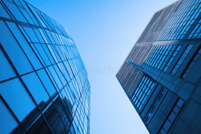 Tall Buildings Viewed from the Ground Level Stock Photo - Image of ...
