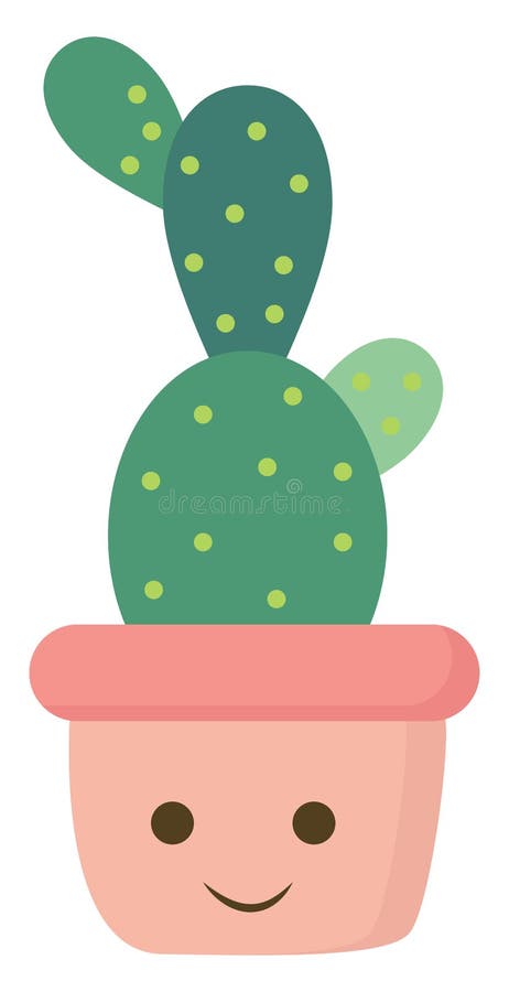 Cute Pink Cactus , Vector or Color Illustration Stock Vector ...