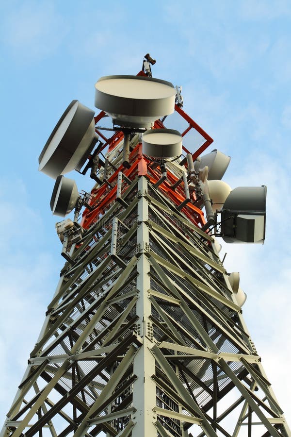 High Cell tower stock photo. Image of frequency, station - 147812978