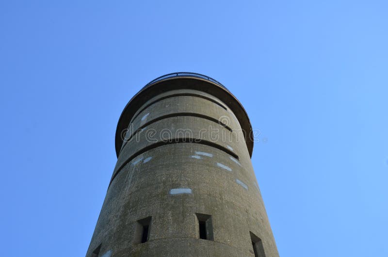 Tall Cement Tower Structure with Blue Sky Stock Photo - Image of blue ...