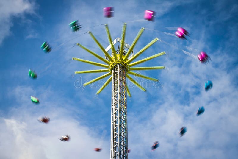 Tall Spinning Chair Carousel Stock Photo - Image of park, ride: 50089970