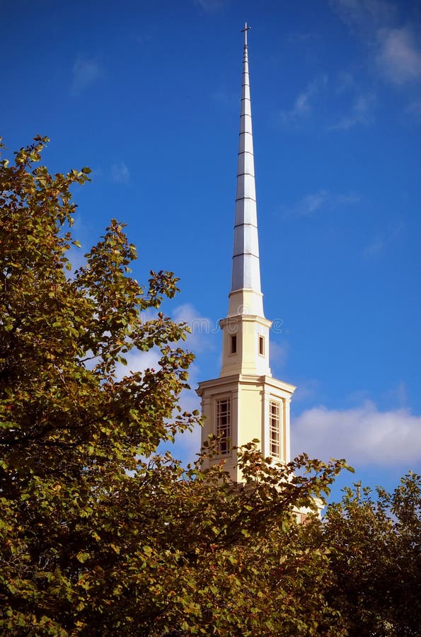 Tall church steeple stock photo. Image of facade, tall - 9033168