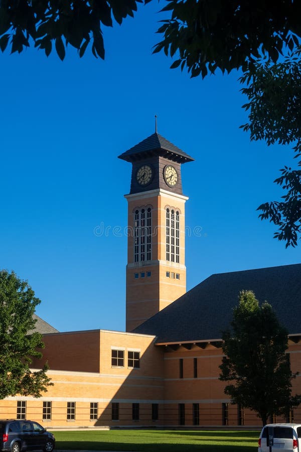 Clock Tower at Grand Valley State University in Grand Rapids, Michigan ...