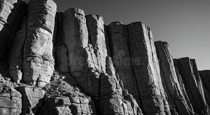 Tall, Columnar Rock Formations Resembling Basalt Columns Dominate the ...