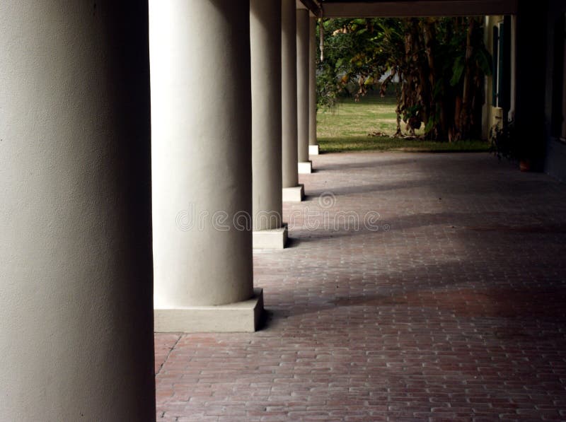 Tall Columns stock photo. Image of shaded, tall, home, patio - 203384