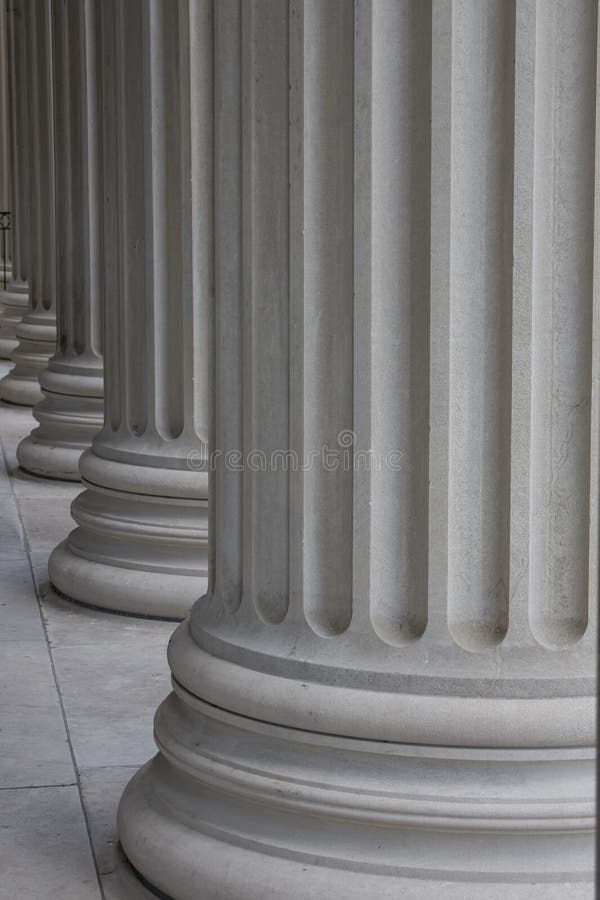 Tall Columns in Front of Stambaugh Auditorium in Youngstown, Ohio Stock ...