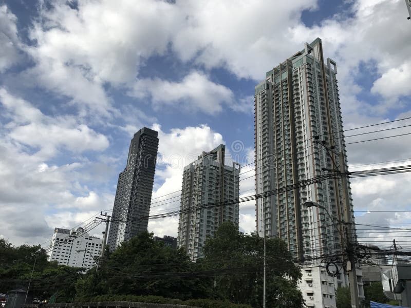 Tall Commercial Buildings stock image. Image of commercial - 96274717