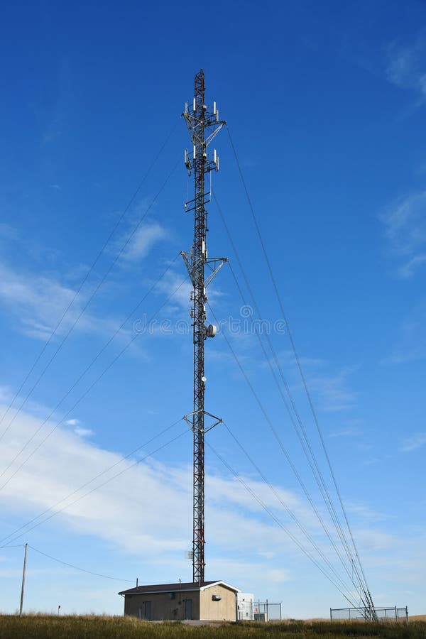 Tall Communications Tower stock photo. Image of industry - 231154334