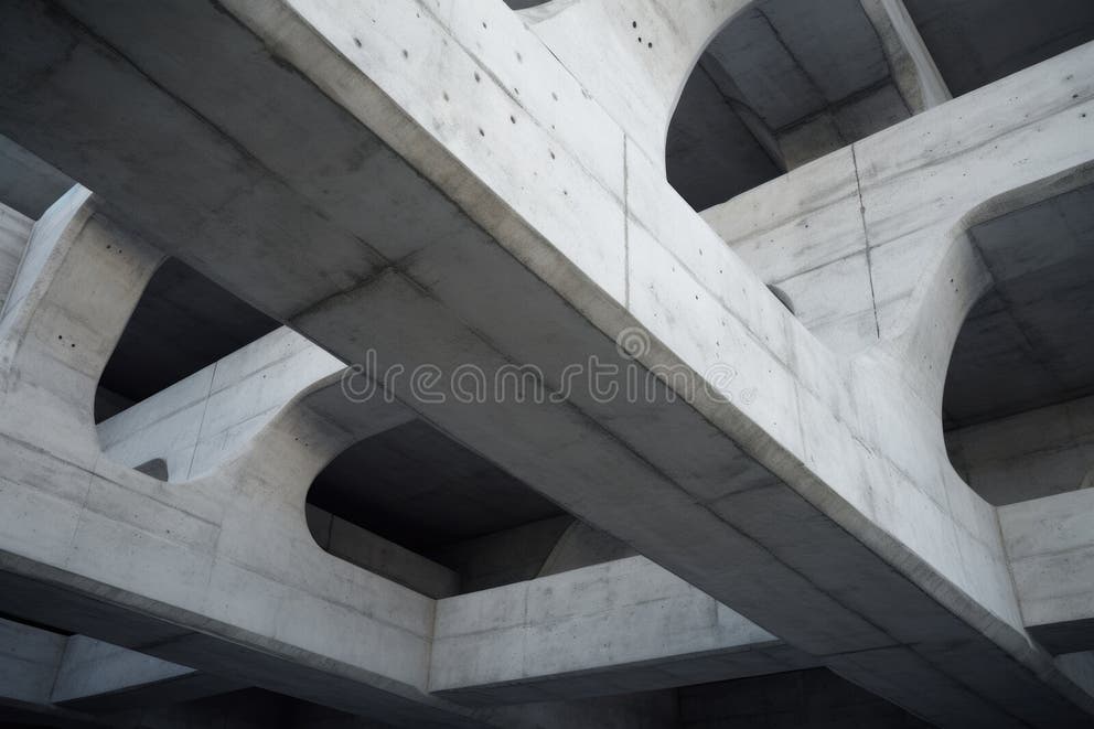 A Tall Concrete Structure with a Clock Face on the Top, Ideal for Use in Urban or Architectural ...