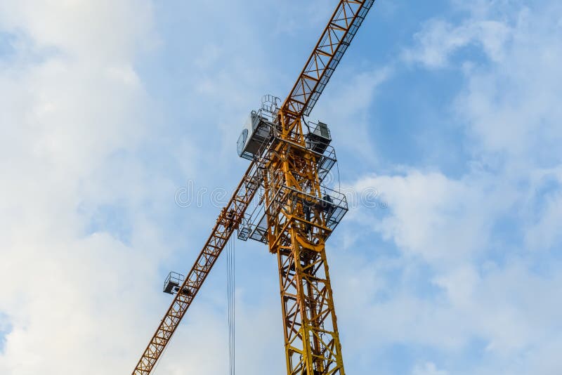 Tall construction crane stock photo. Image of construction - 13322334
