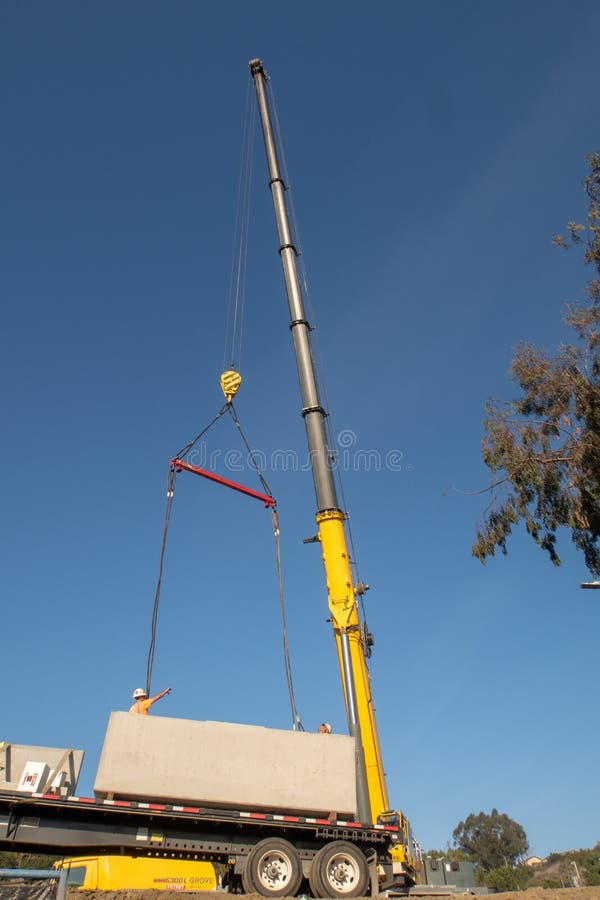 A Tall Construction Crane editorial stock photo. Image of construction ...