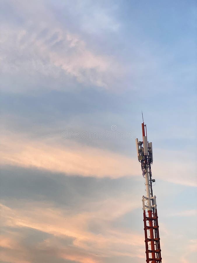 A Tall and Dashing Signal Tower Stock Illustration - Illustration of ...