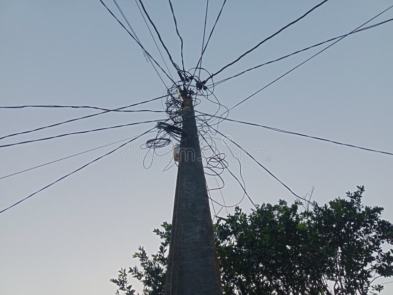 Tall electricity poles stock image. Image of energy - 326627351
