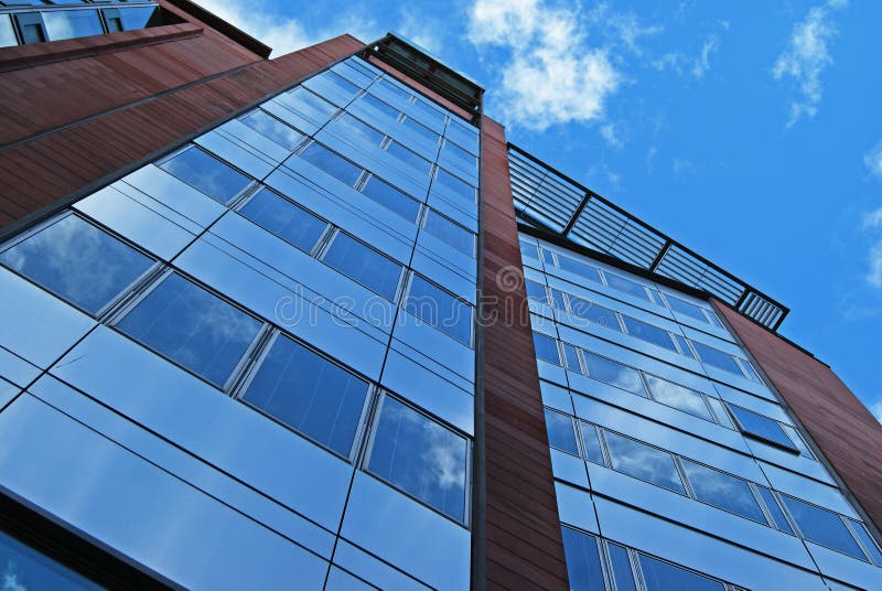 Tall Financial Office Block Stock Photo - Image of reflection, built ...