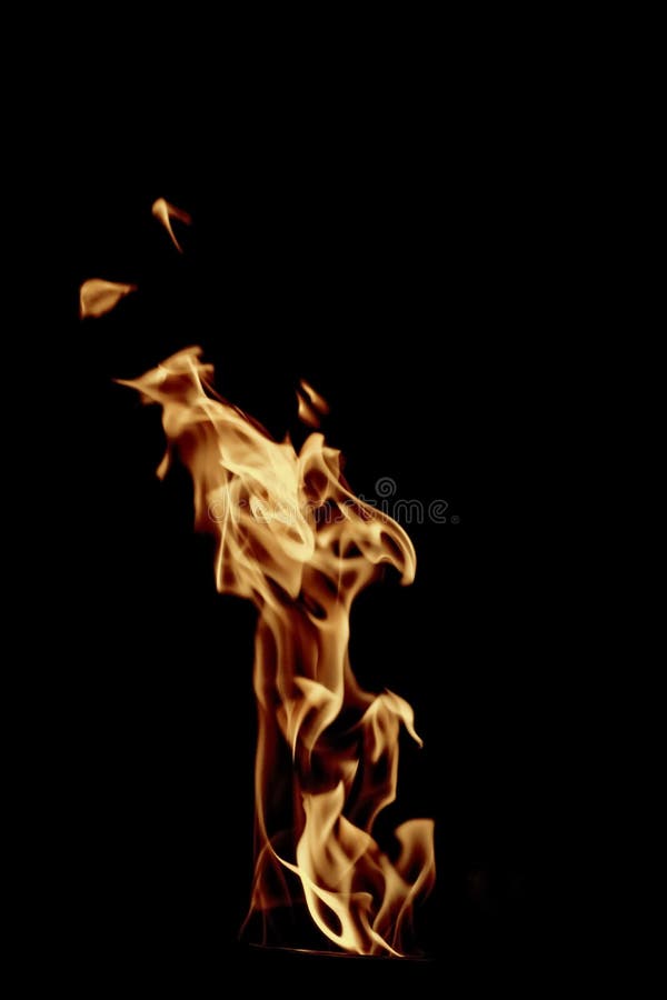 Tall Flame Fire. High Quality Photo Stock Image - Image of ring, danger ...
