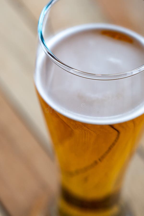 Tall Glass with Beer. a Pint of Beer Stock Image - Image of bubbles ...