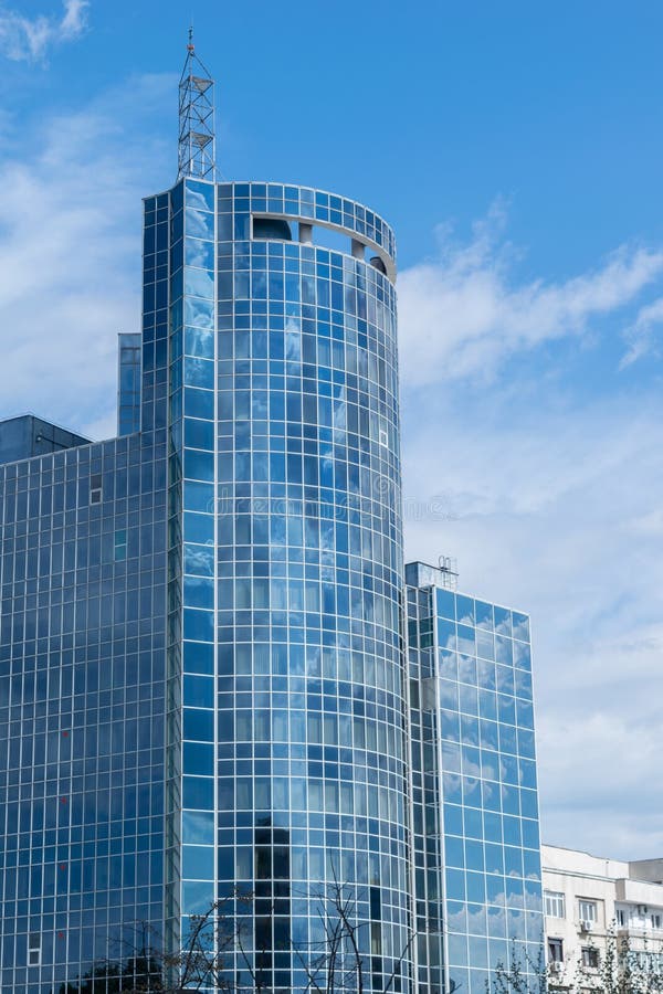 Tall Urban Building - Glass Skyscraper Stock Image - Image of glass ...