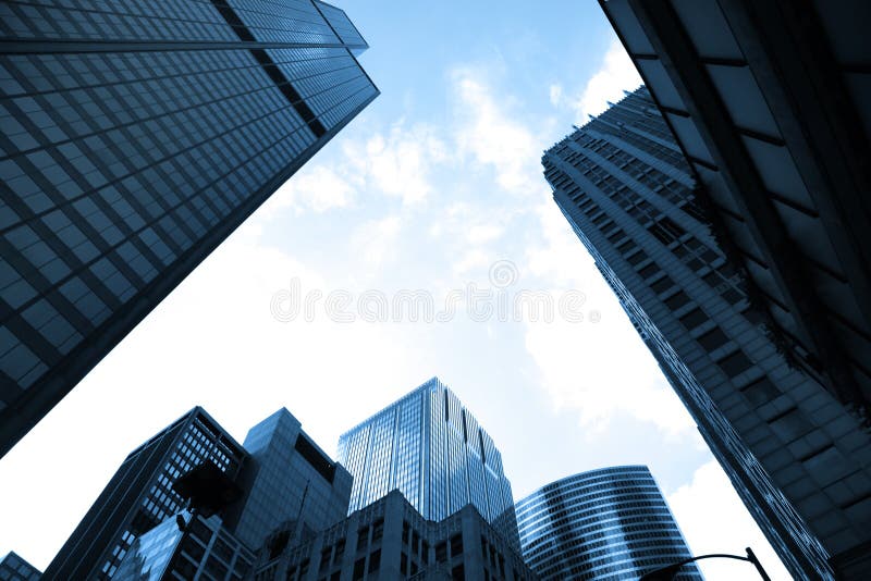 Tall glass buildings stock photo. Image of blue, illinois - 37022476