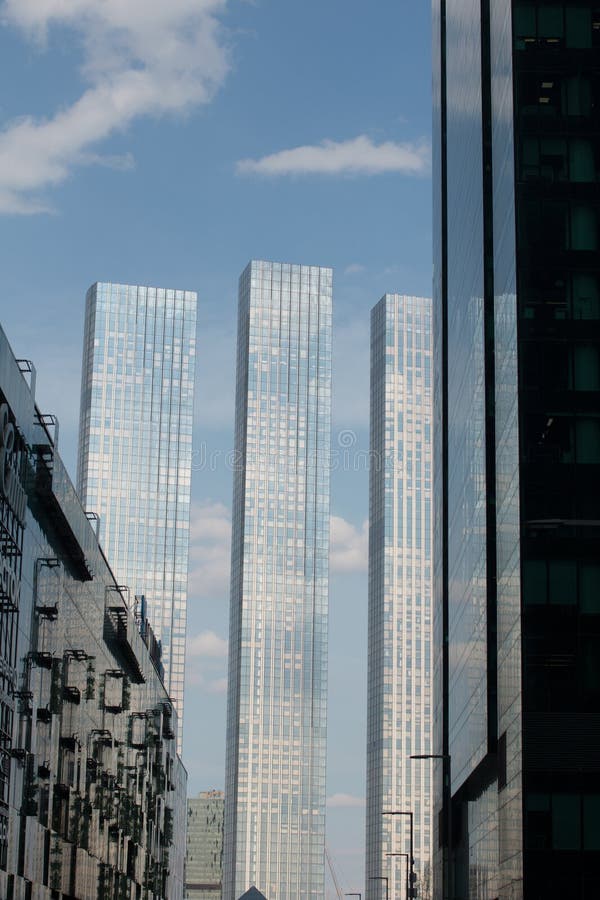 A Tall Glass Business Building with Large Windows. Editorial Stock ...