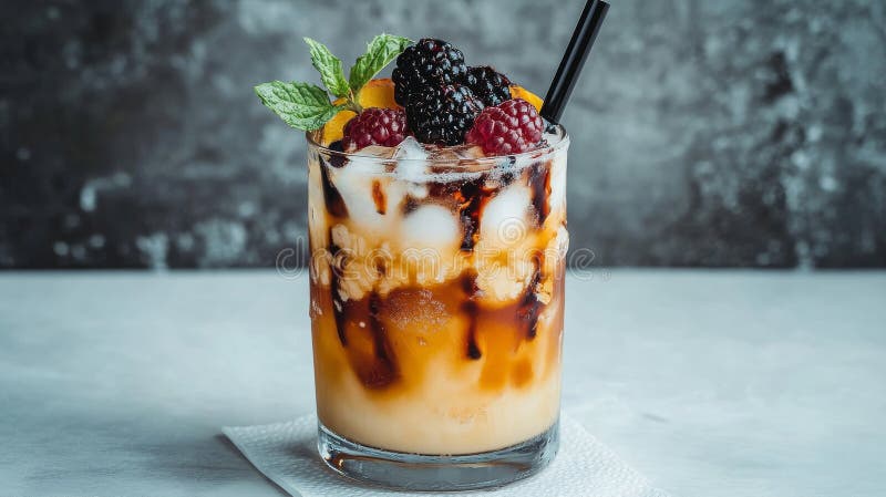 Tall Glass Containing Iced Tea that is Refreshing, with Added Lemon ...