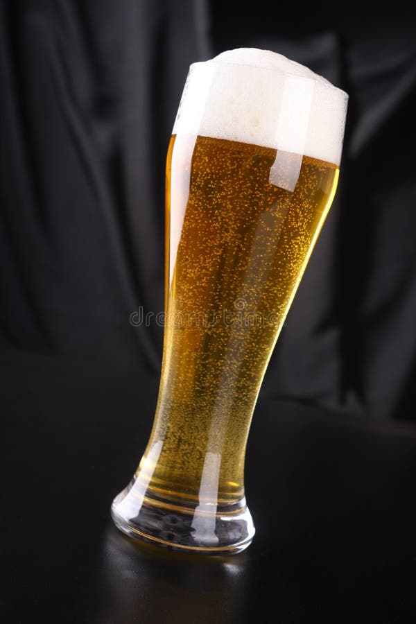 Tall glass of lager stock image. Image of refreshing - 51911859