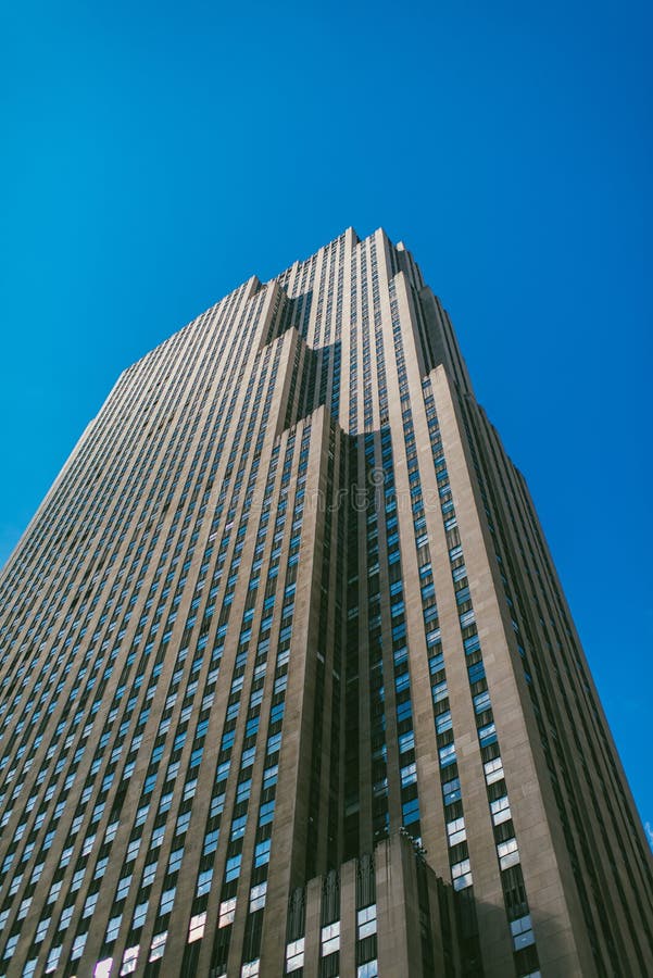 Tall High Rise Building in New York City Stock Photo - Image of windows ...