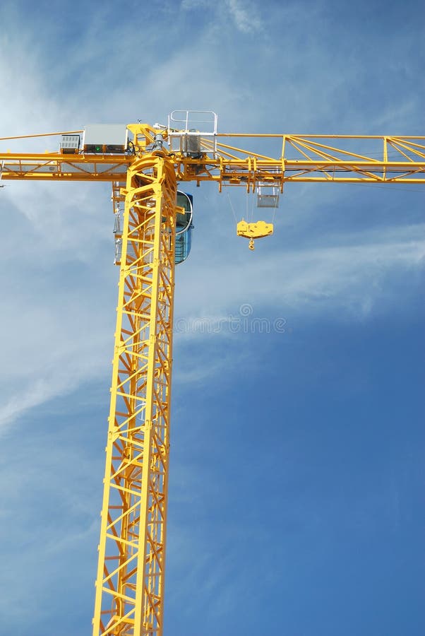 Tall industrial crane stock image. Image of construction - 6808261