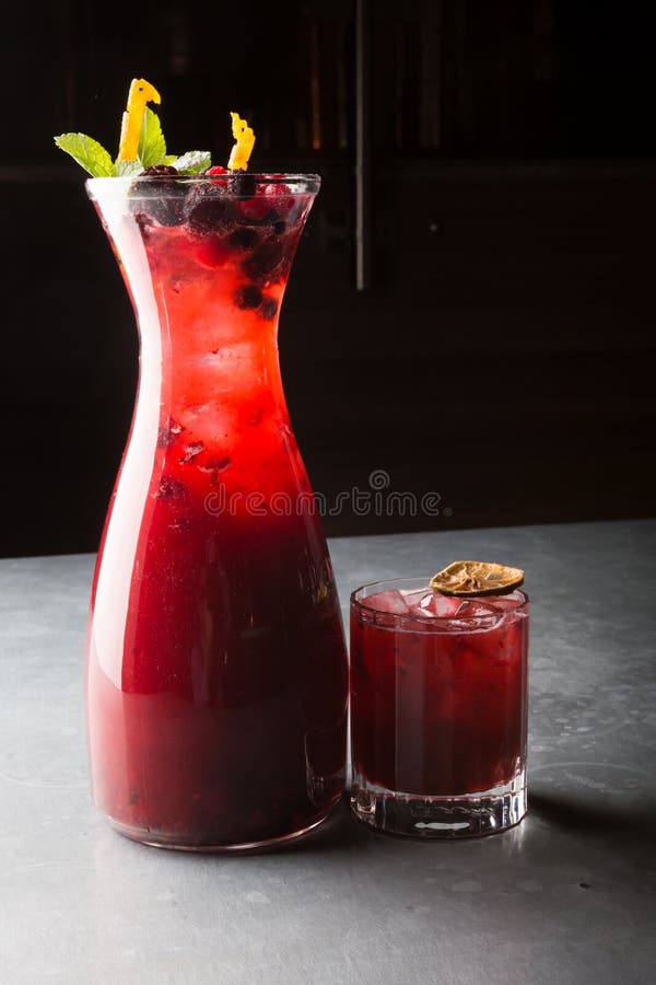 Tall jar of red lemonade stock photo. Image of glass - 104304634