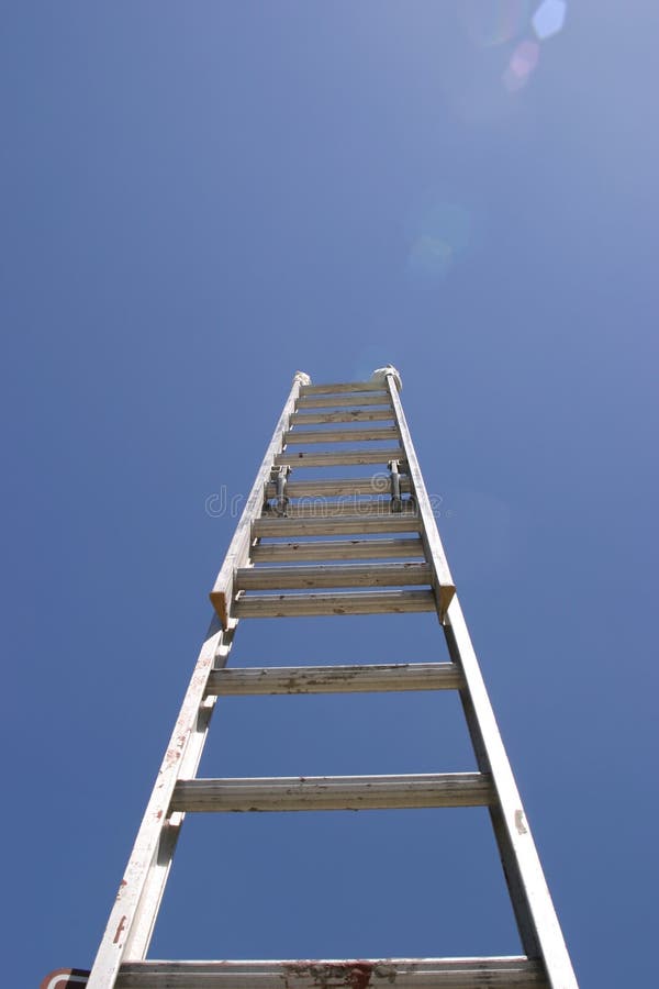 Tall Ladder Against the Sky Stock Image - Image of daytime, sunny: 2338683