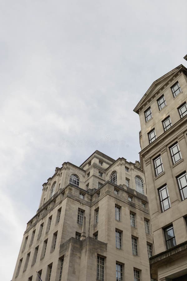 A Vertical Background Image of a Building with Classical Architecture ...