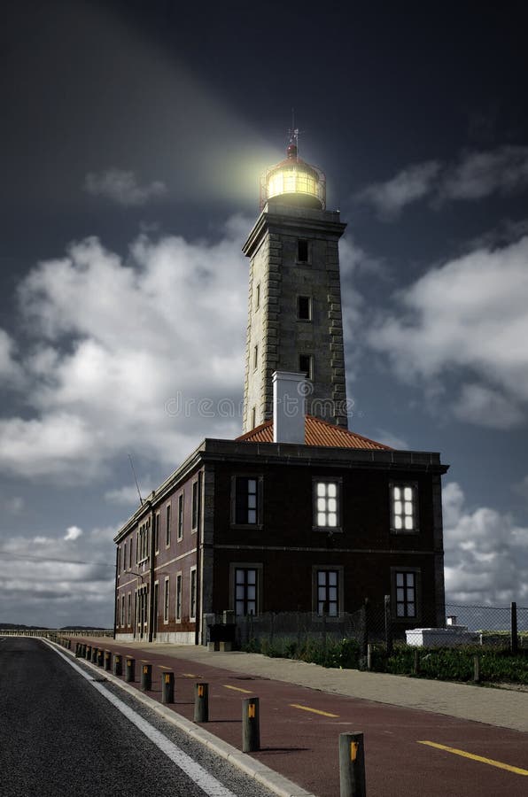 Tall Lighthouse stock image. Image of landmark, beacon - 25565527