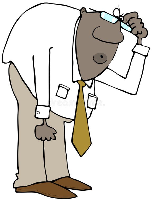 Black Man Scratching His Head Stock Illustrations 75 Black Man