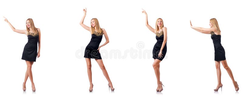 The Tall Model Isolated on the White Background Stock Image - Image of ...