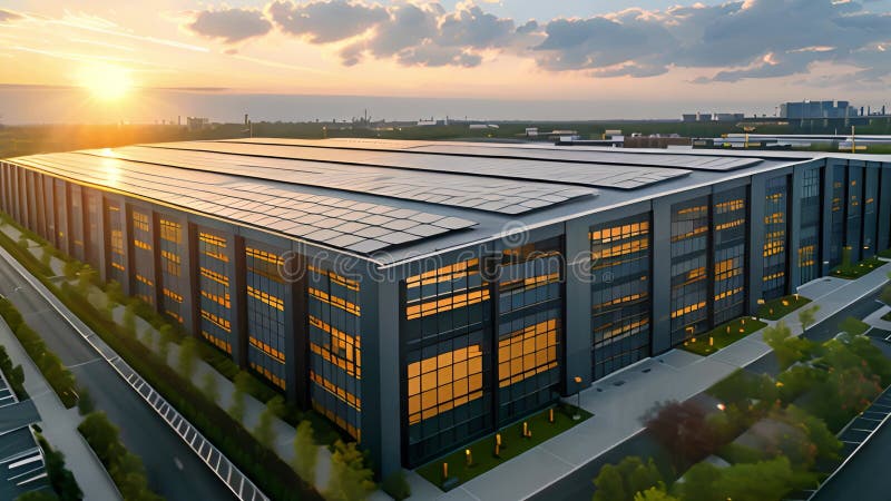 Tall, Modern Building Adorned with Many Windows Exudes Urban ...