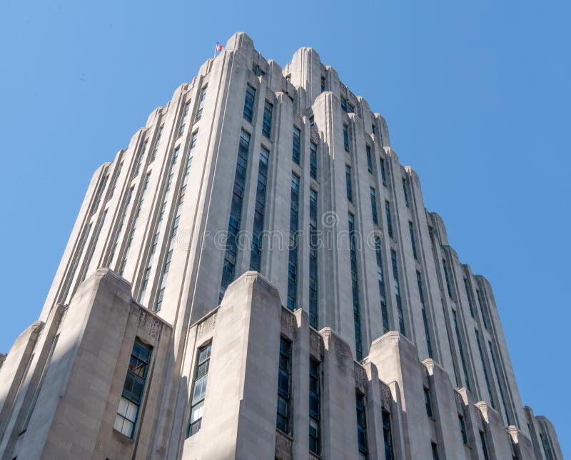 Tall Modern Building in Montreal Quebec Stock Photo - Image of city ...